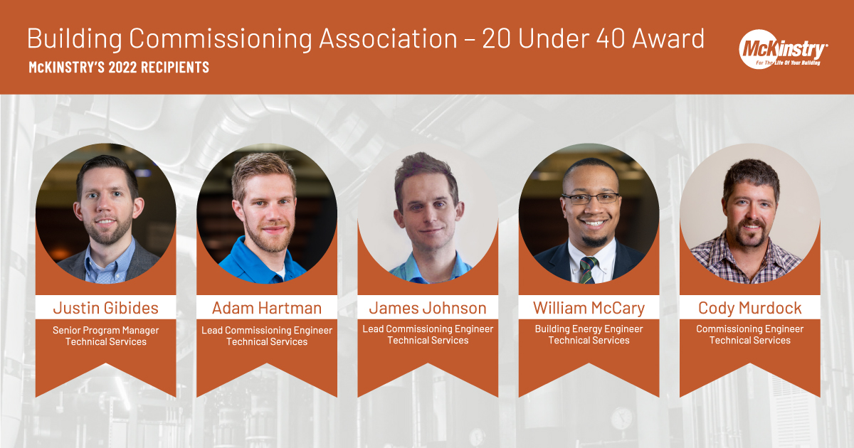 Building Commissioning Association's 20 Under 40 - McKinstry